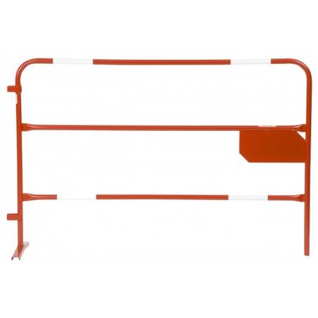 Safety barriers D. 25 mm, 4 non-reflectives white strips ,name plate ...