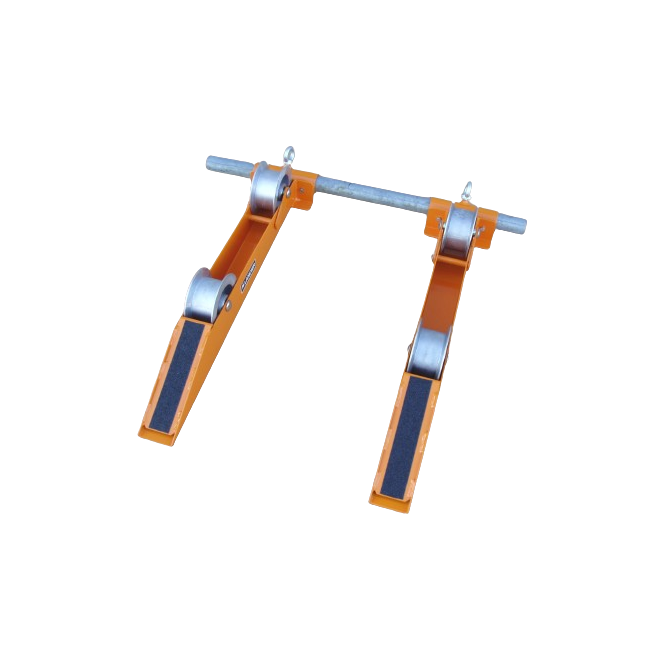 Cable drum take off rollers 1000 kg, drum dia. 300/1600 mm